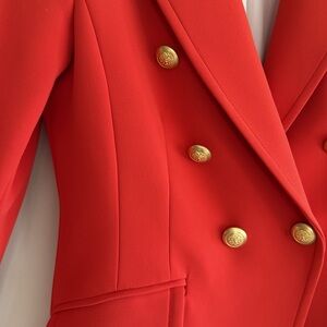 Iris Setlakwe | Jackets & Coats | Iris Setlakwe Red Double Breasted ...